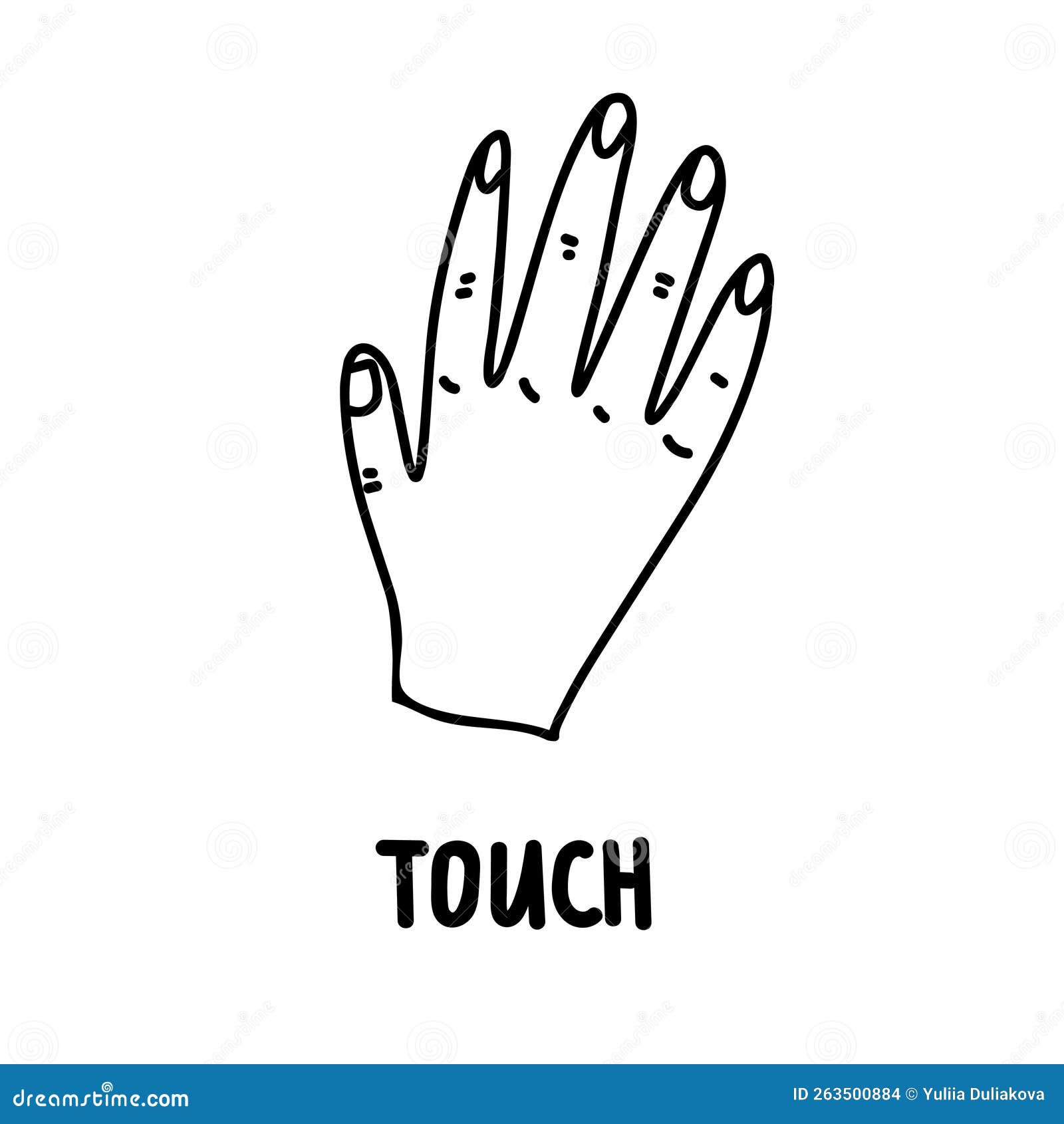 Double Tap Line Icon. Hand Click Linear Style Sign for Mobile Concept ...