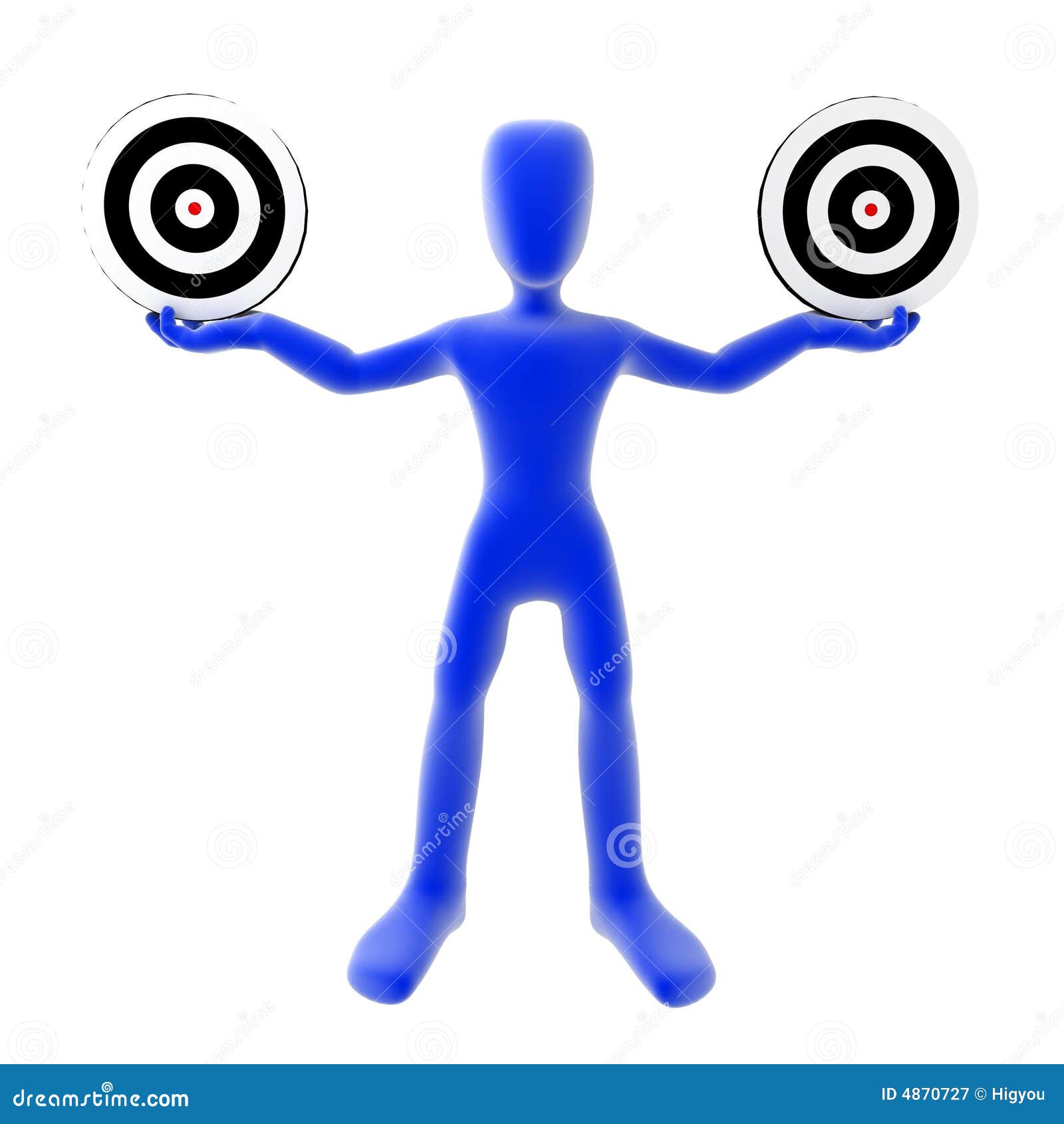 Double Target stock illustration. Illustration of white - 4870727