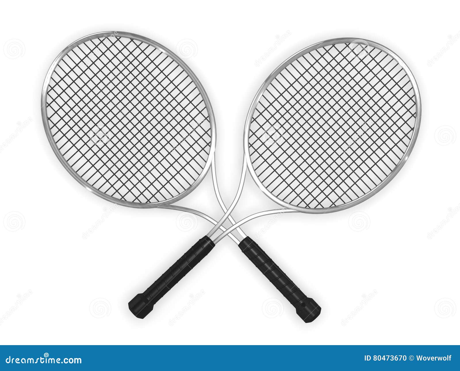 Double Tennis Racquets Stock Photography | CartoonDealer.com #80473670