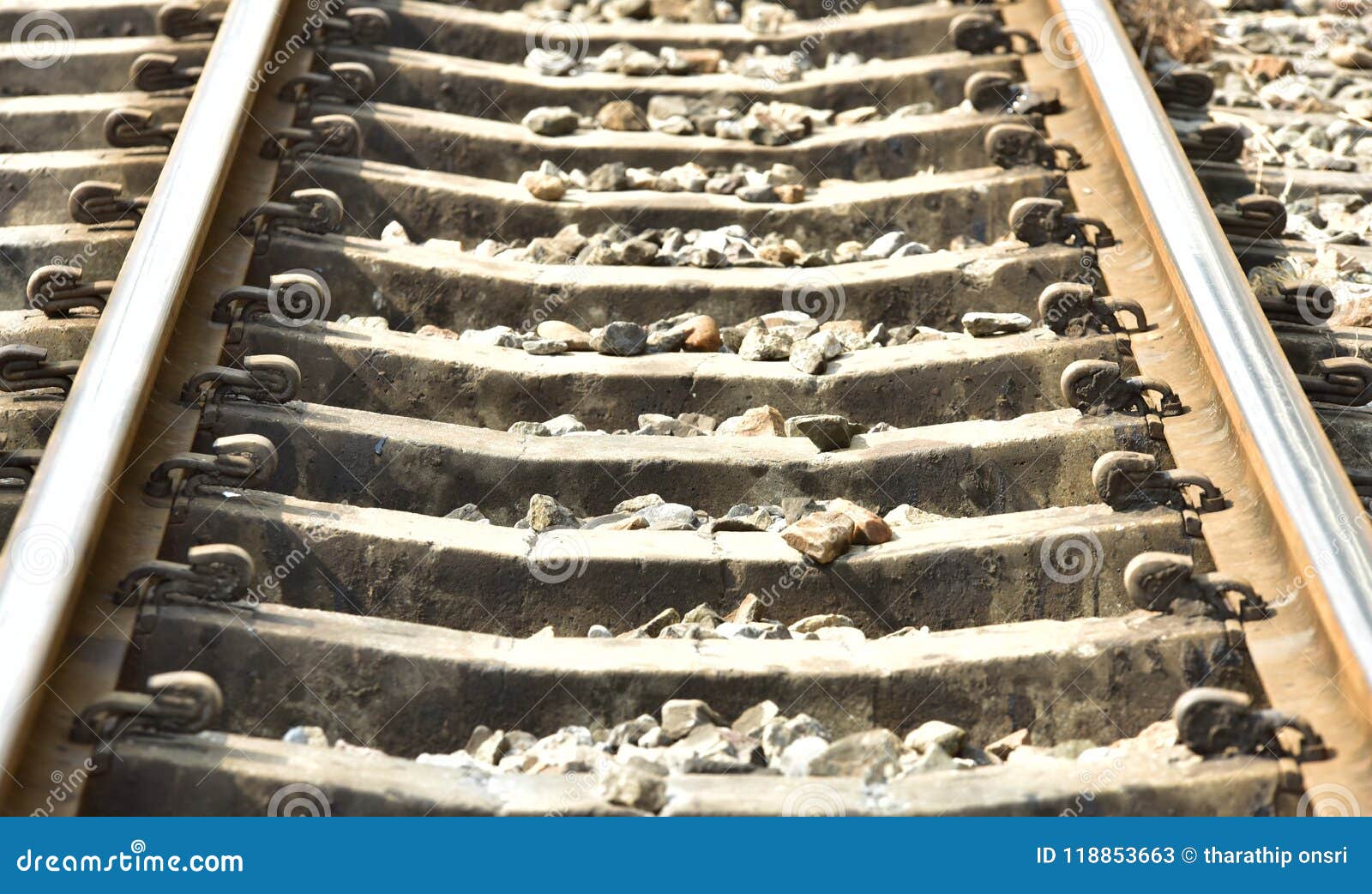 Double Track Rail it is a Standard Railway Track Stock Image - Image of ...