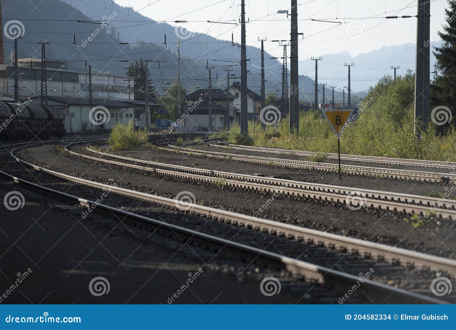 Double Track in Rail Traffic Stock Photo - Image of traffic, siding ...