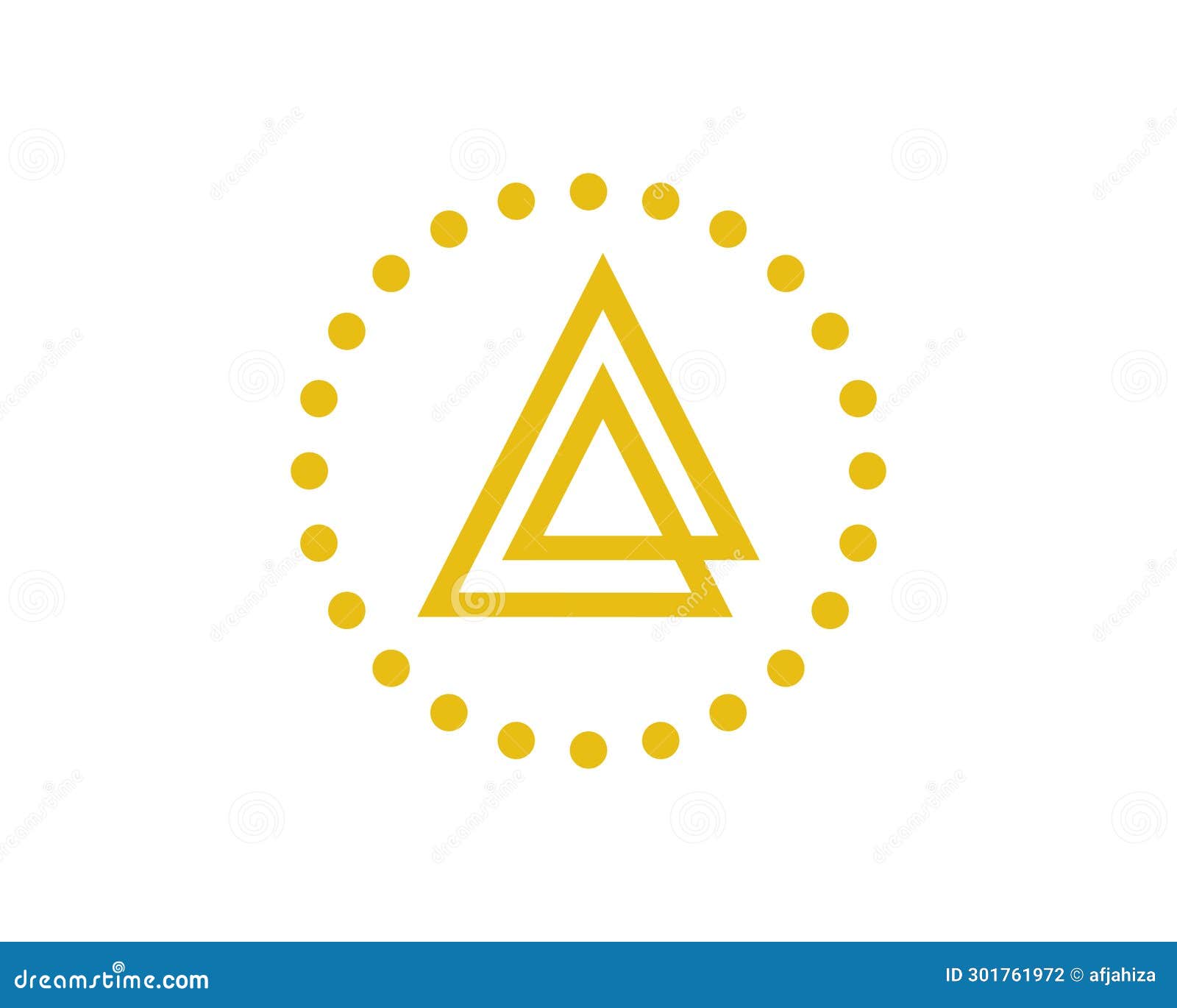 Double Triangle And Eye Sign Cartoon Vector | CartoonDealer.com #77535705