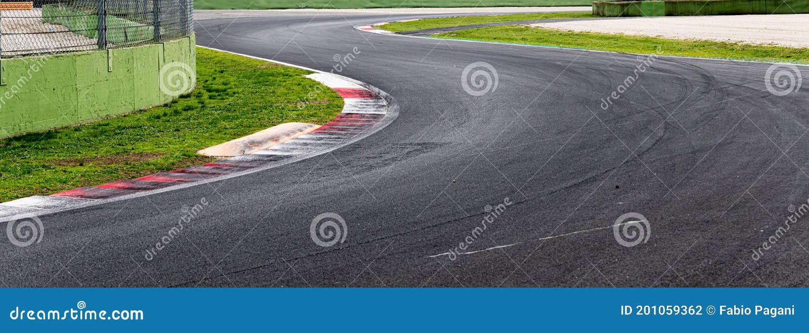 Double Turn Chicane Asphalt Track Motor Sport Circuit Surface Level ...
