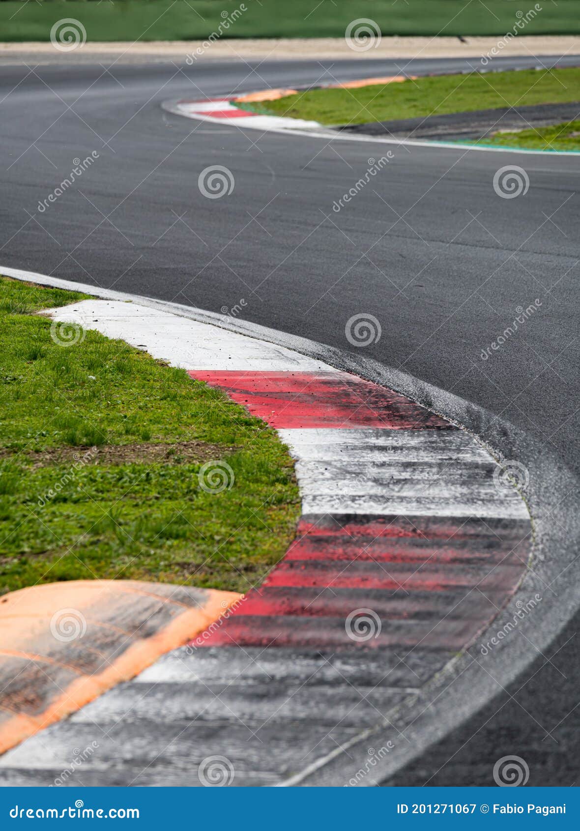 Double Turn Chicane Asphalt Track Motor Sport Circuit Surface View ...
