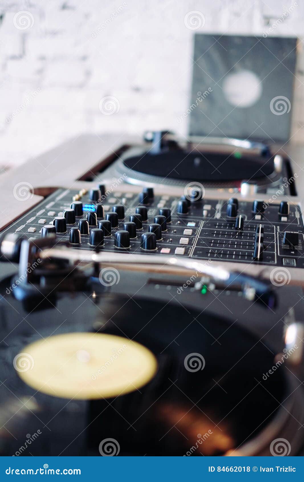 Double Turntable Hipster Style Hi Fi System Stock Photo - Image of gear ...
