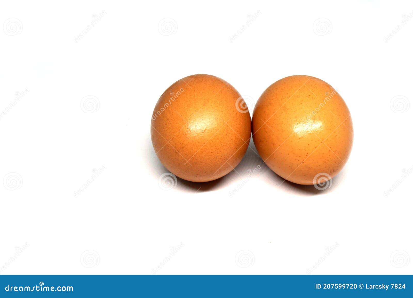 Double 2 or Two Chicken Egg Isolated on White Background - Raw Food ...