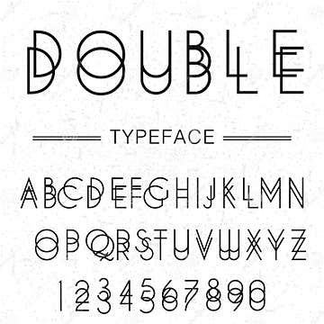 Double Typeface, Font Made by Doublescript Modern Letters Sansserif ...