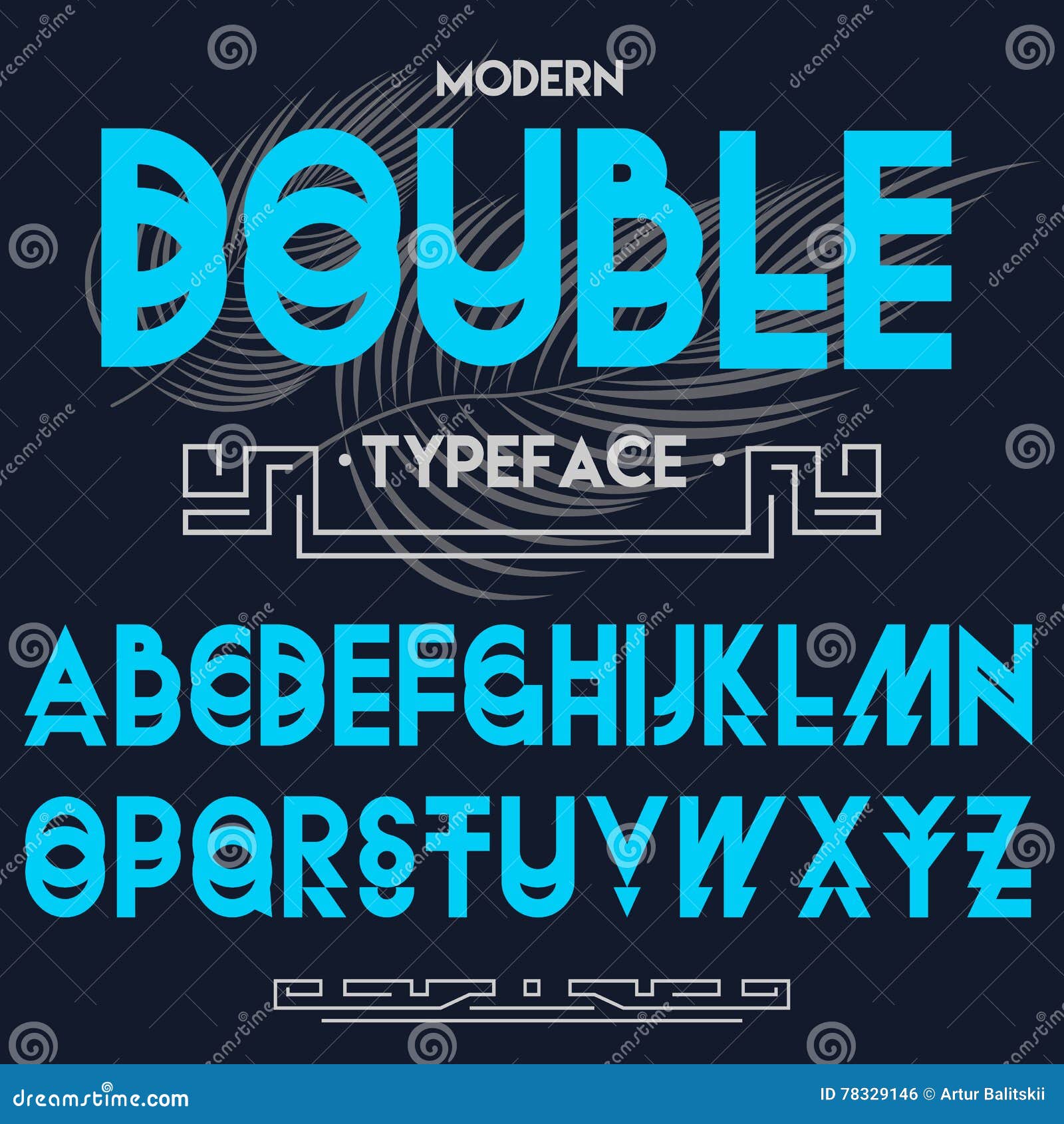 Double Typeface, Font Made by Doublescript Modern Letters Sansserif ...