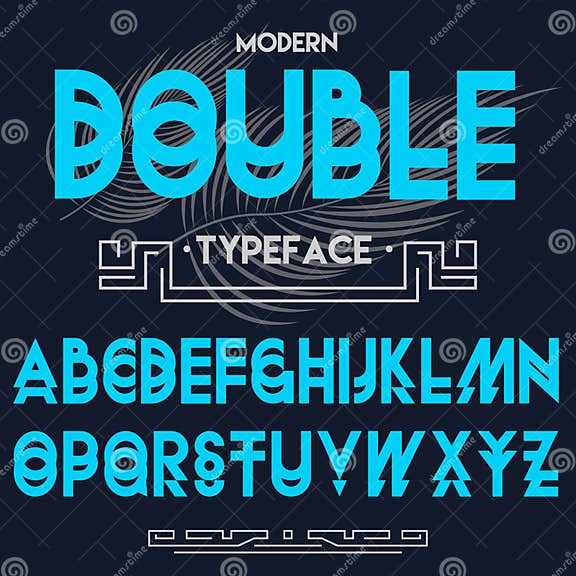 Double Typeface, Font Made by Doublescript Modern Letters Sansserif ...