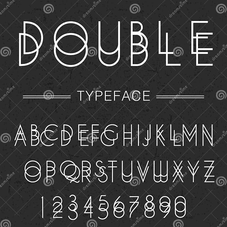 Double Typeface, Font Made by Doublescript Modern Letters Sansserif ...
