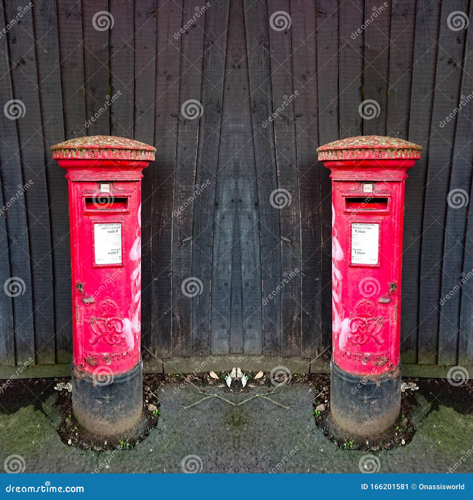 Double UK Royal Mail Mailing Post Box Stock Image - Image of post ...