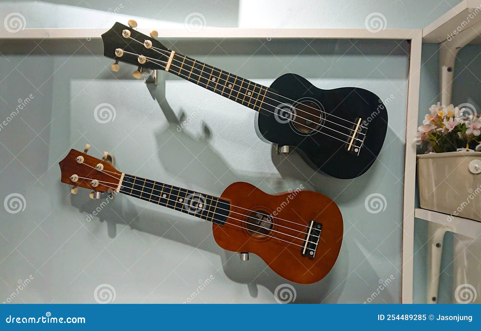 Double Ukulele piano stock image. Image of double, colorful - 254489285