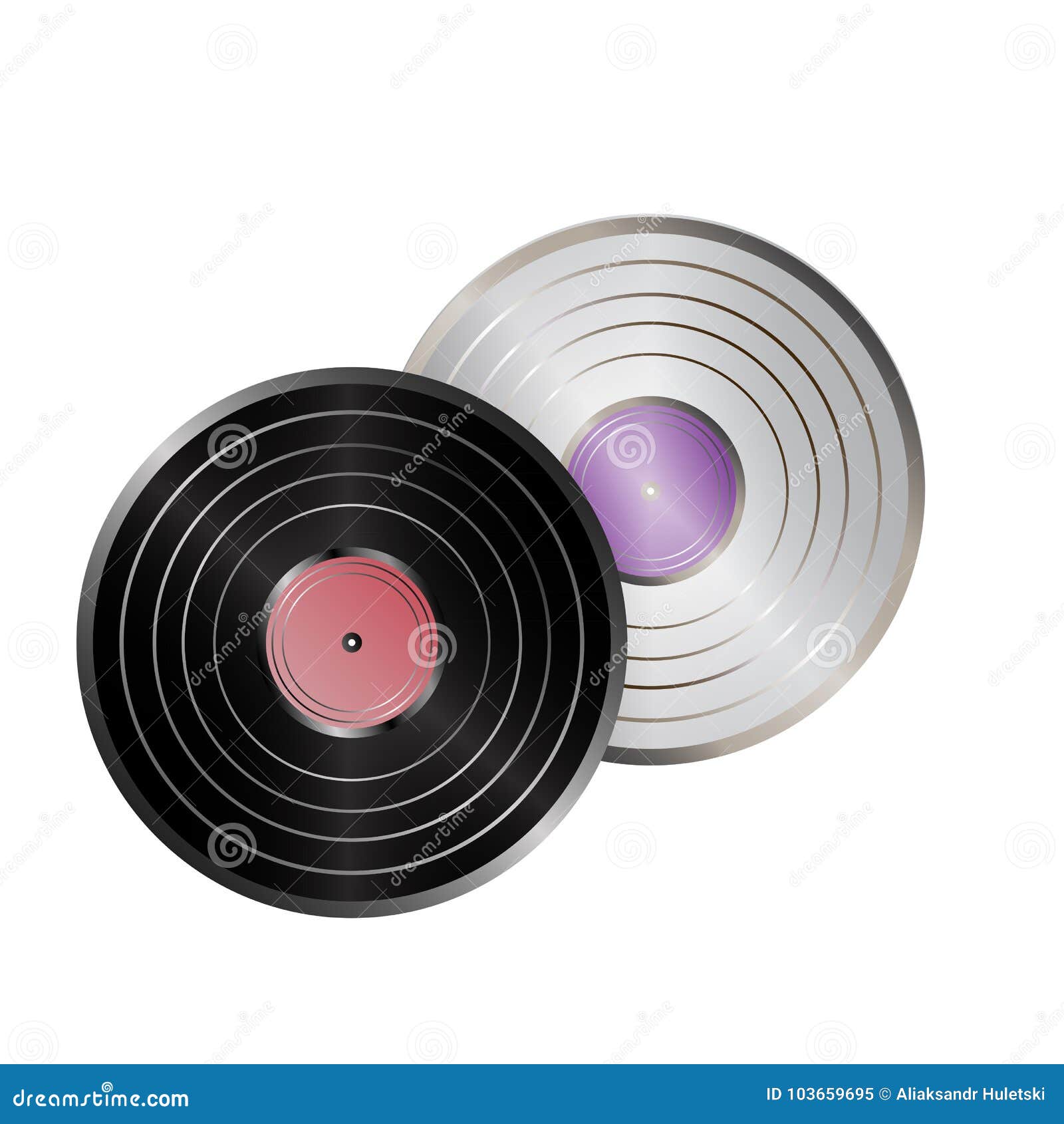 Double_vinyl ilustración del vector. Ilustración de retro - 103659695