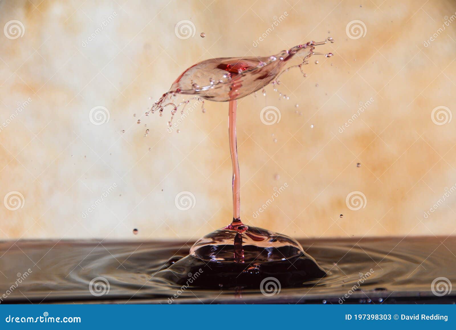 Double Water Droplets stock image. Image of glass, reserve - 197398303