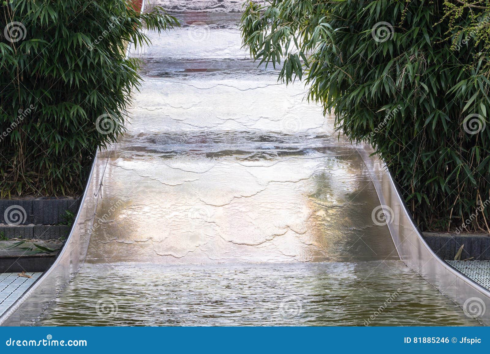 Double water slide stock photo. Image of giant, slide - 81885246