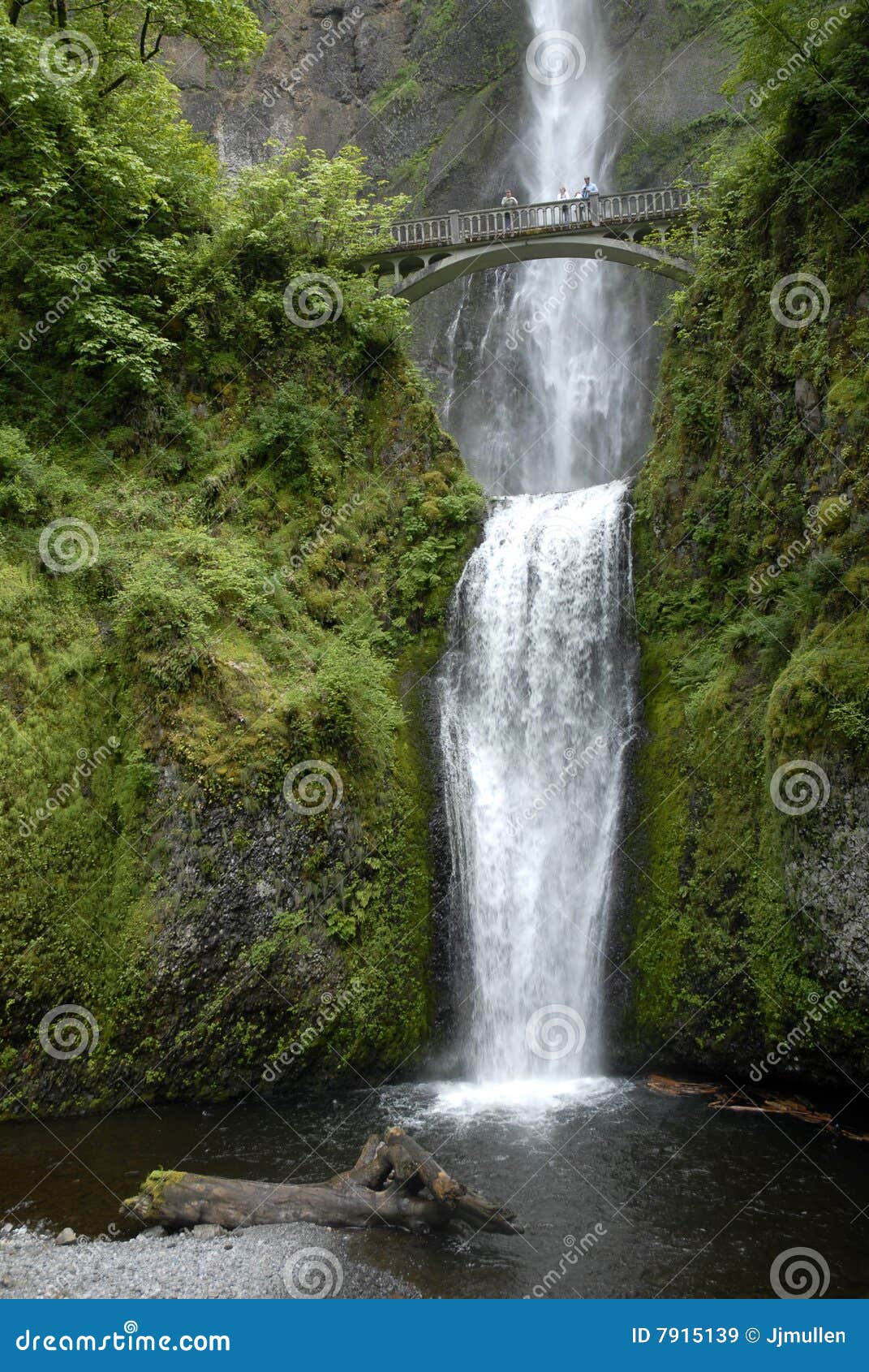 Double waterfall stock image. Image of natural, central - 7915139