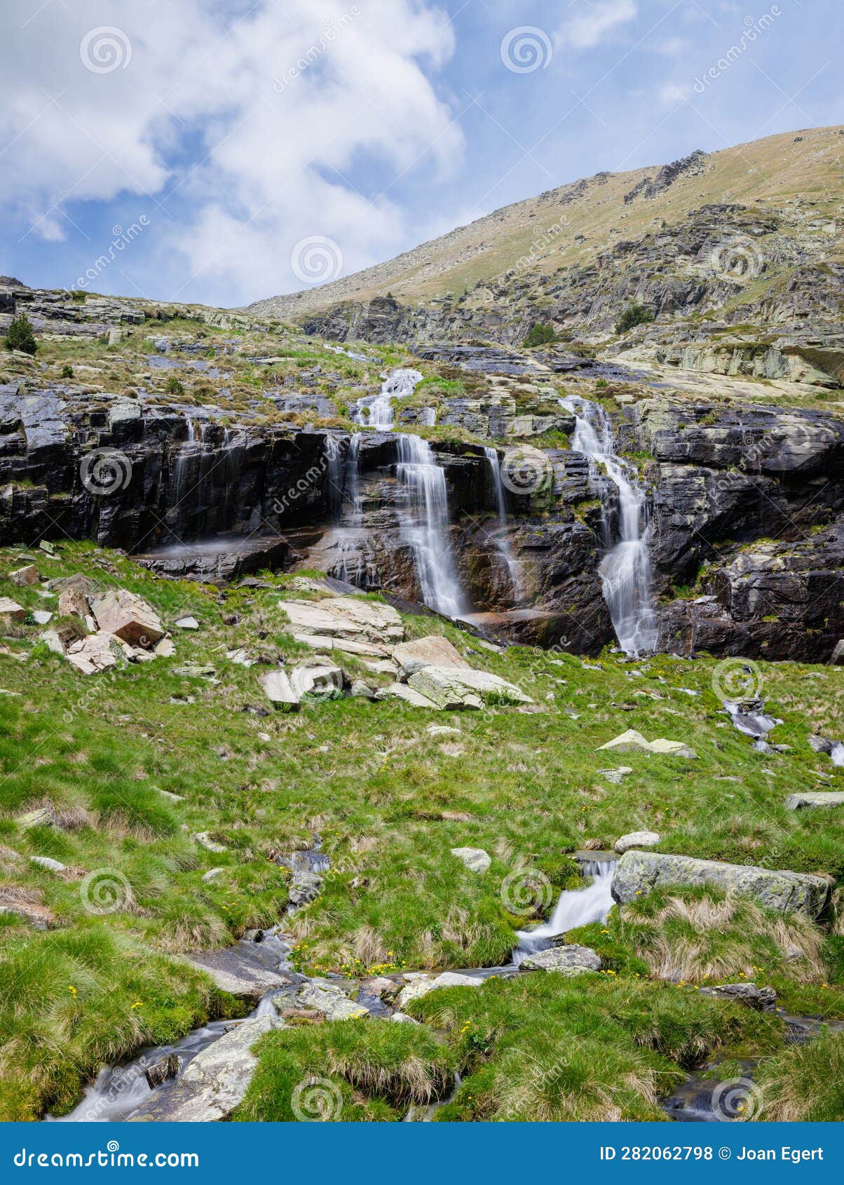 Double Waterfall of the Riu De Jan Stock Photo - Image of nature, water ...