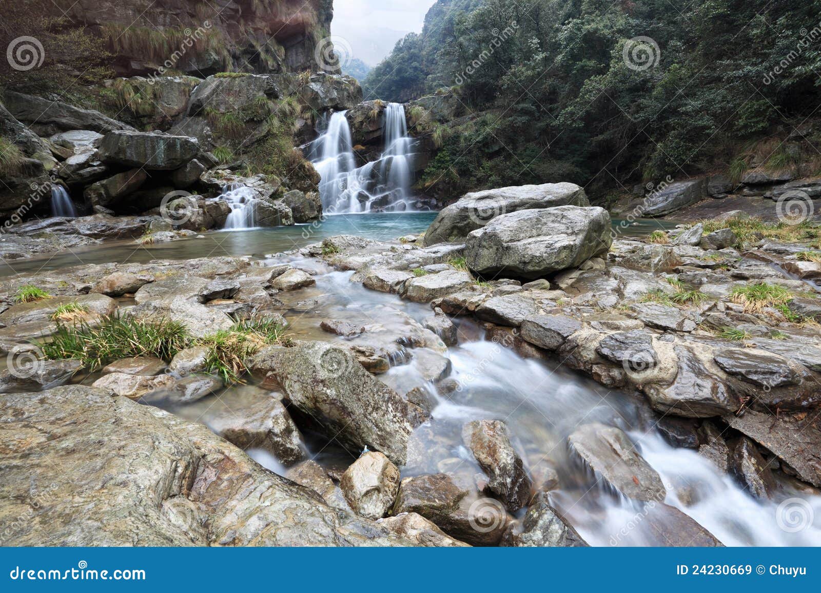 Double Waterfall Royalty-Free Stock Image | CartoonDealer.com #982324