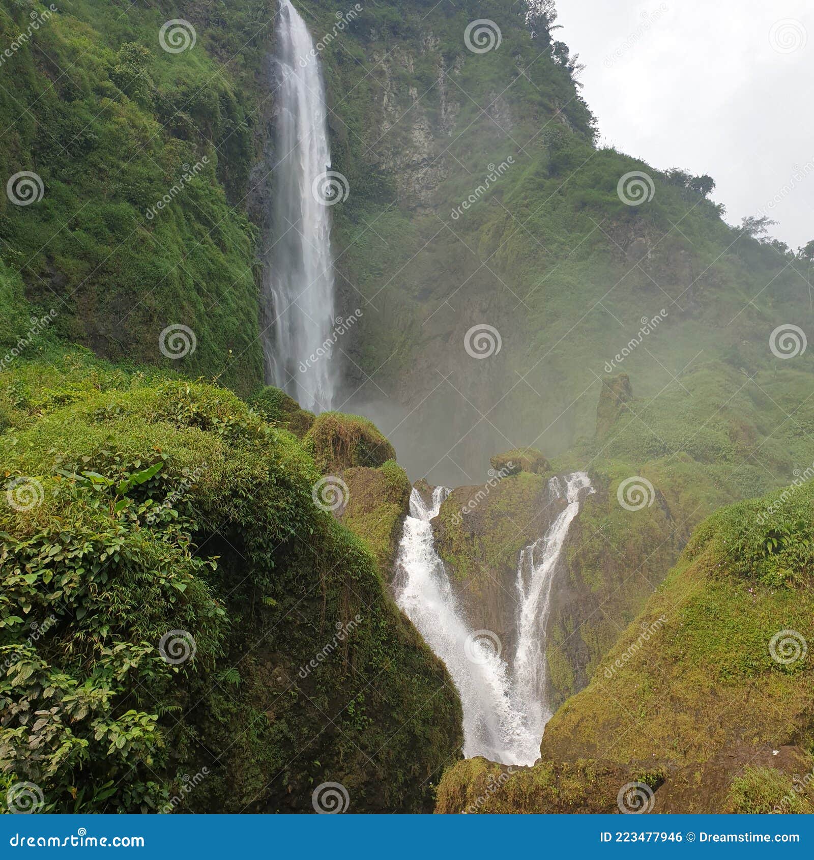 Waterfall And Valley Royalty-Free Stock Image | CartoonDealer.com #18243706