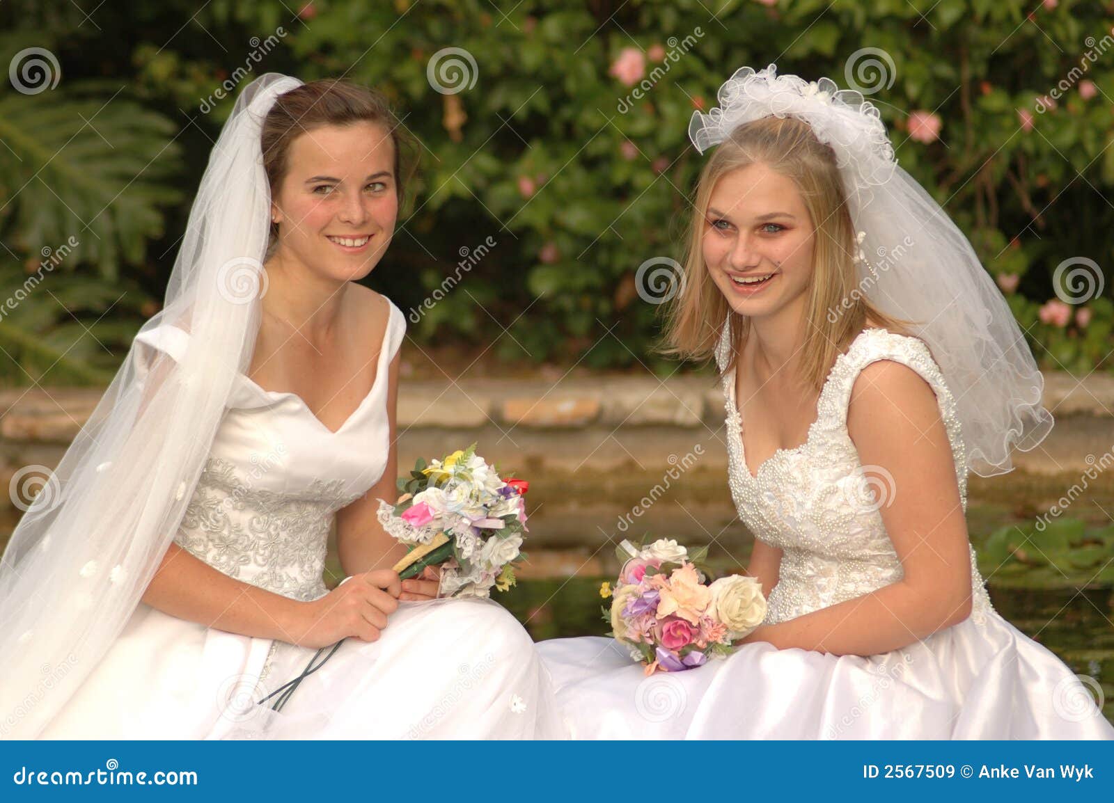 Double wedding stock image. Image of caucasian, white - 2567509