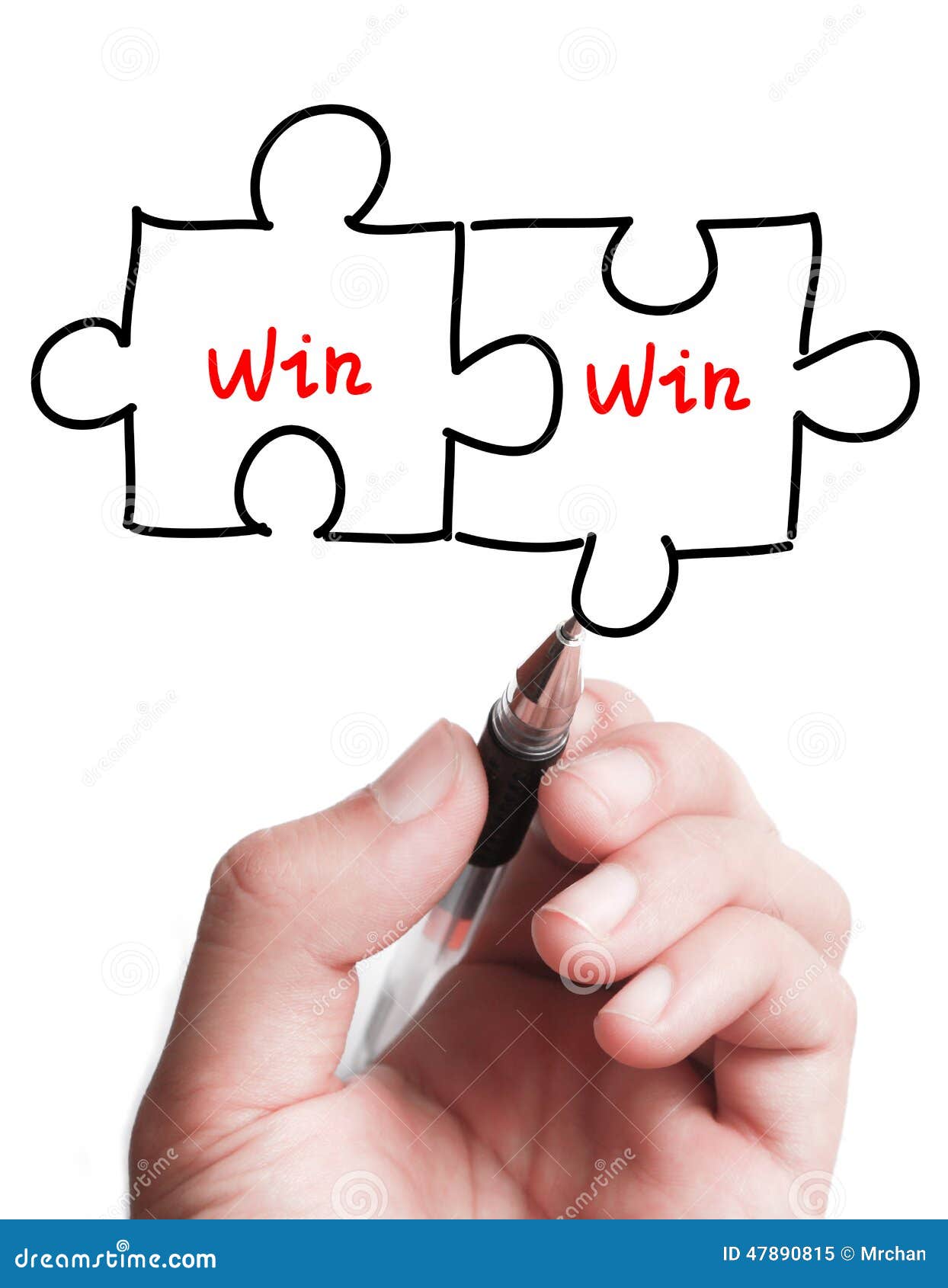 Double Win Puzzle Concept stock image. Image of conceptual - 47890815