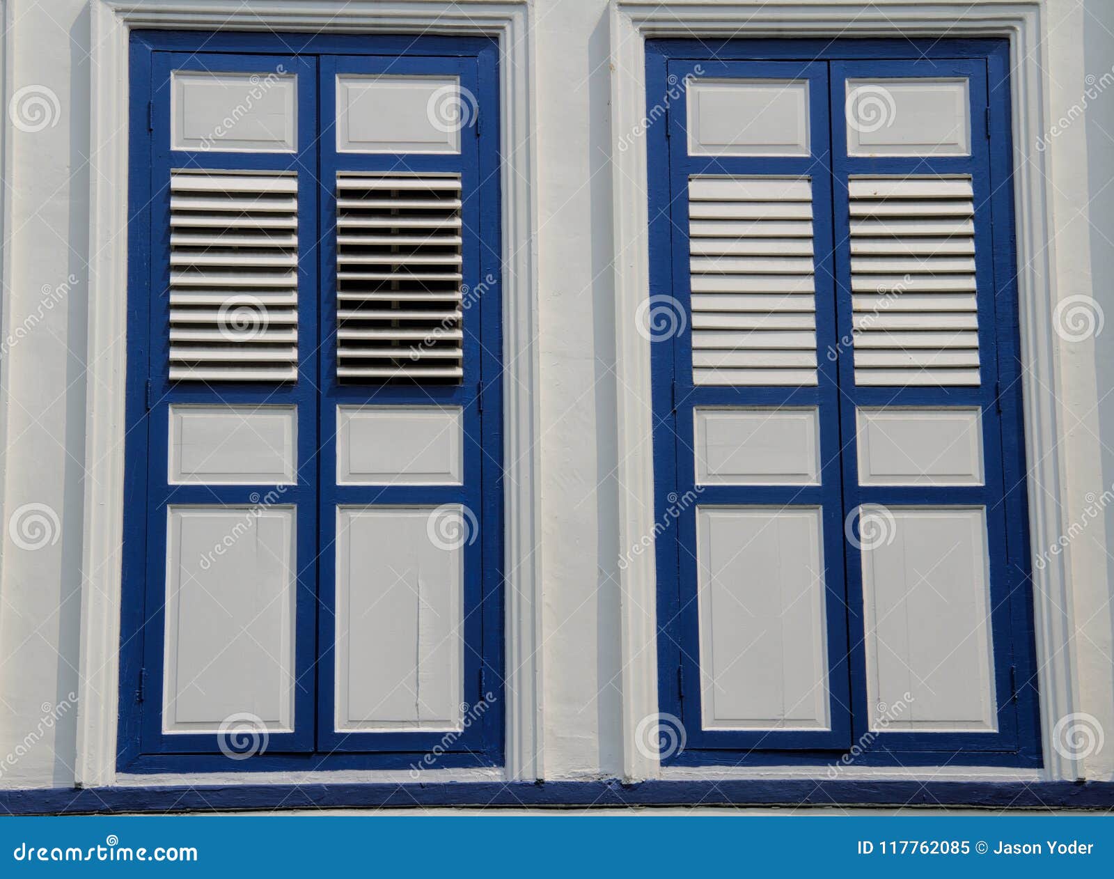 Double Window Shutters stock image. Image of city, details - 117762085