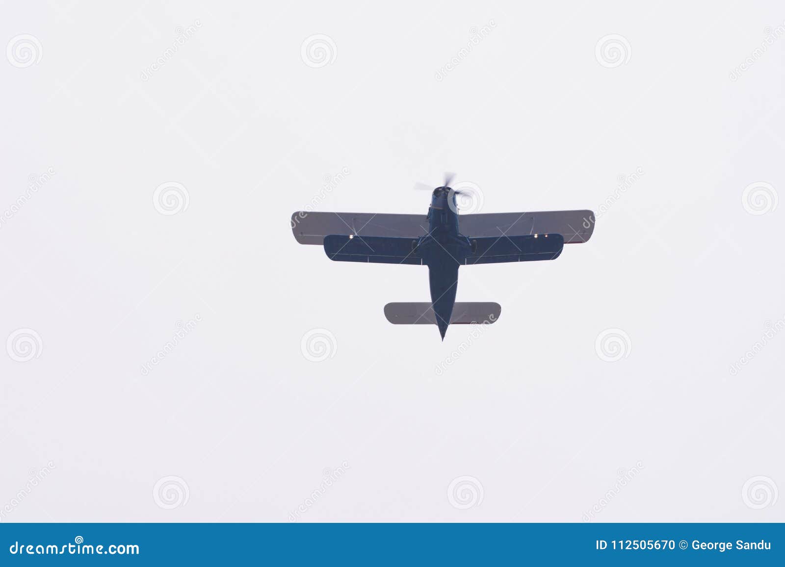 Double Winged Propeller Airplane Stock Photo - Image of airplane ...