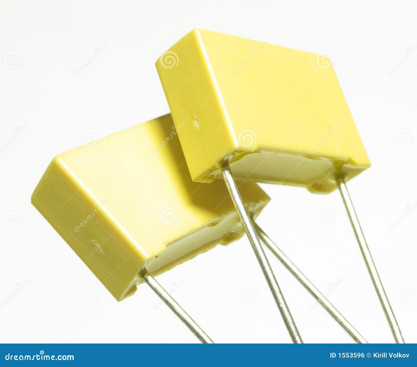 Double yellow stock photo. Image of parts, yellow, capacitors - 1553596