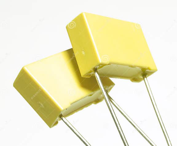 Double yellow stock photo. Image of parts, yellow, capacitors - 1553596