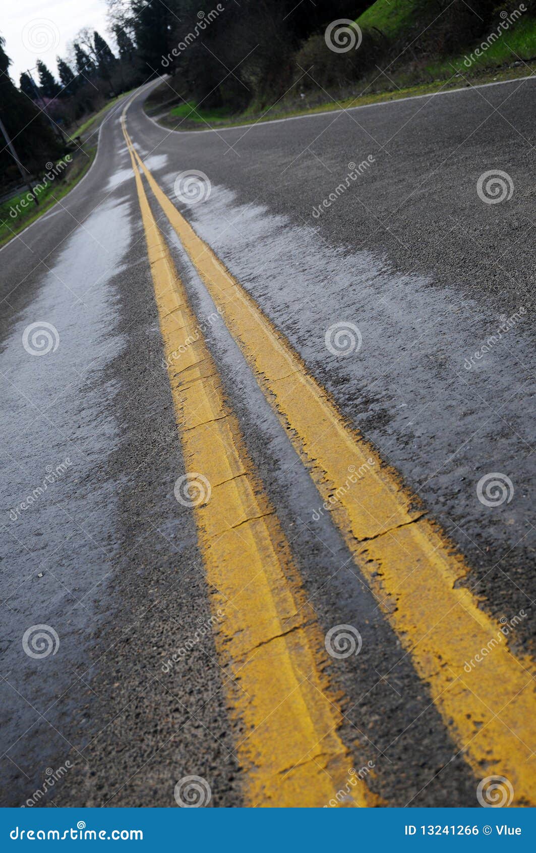 Double yellow line stock photo. Image of damage, background - 13241266