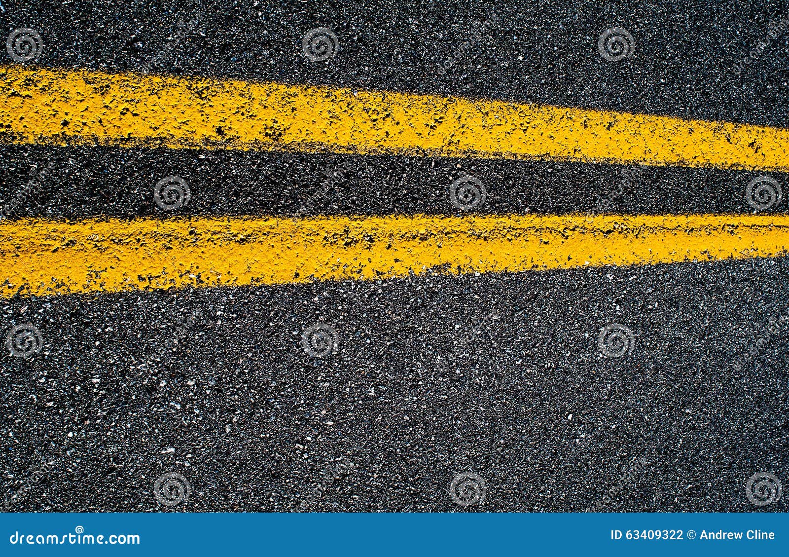 Double Yellow Line on an Asphalt Road Stock Photo - Image of traffic ...