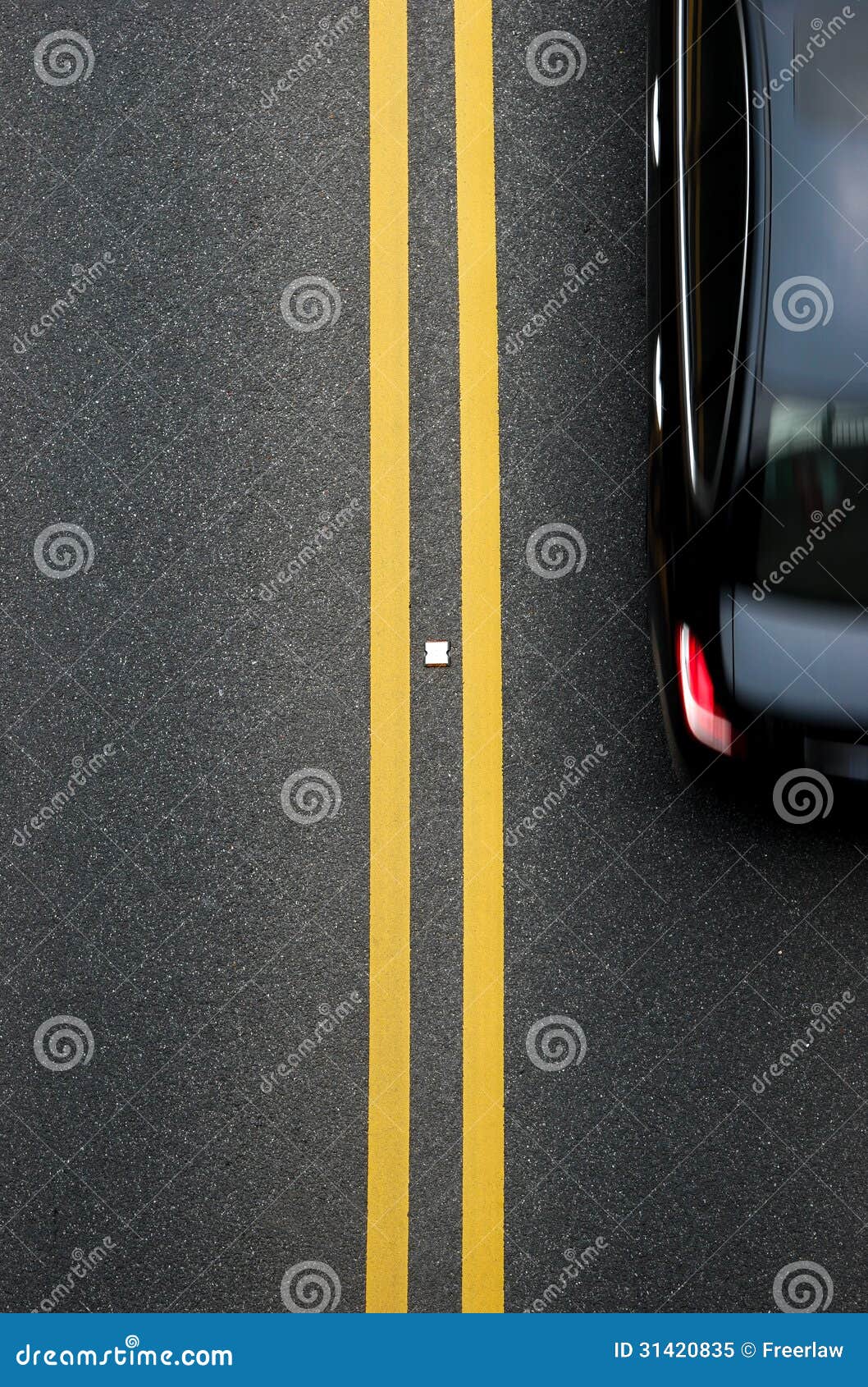 Double Yellow Lines Divider Stock Image - Image of motorway, highway ...
