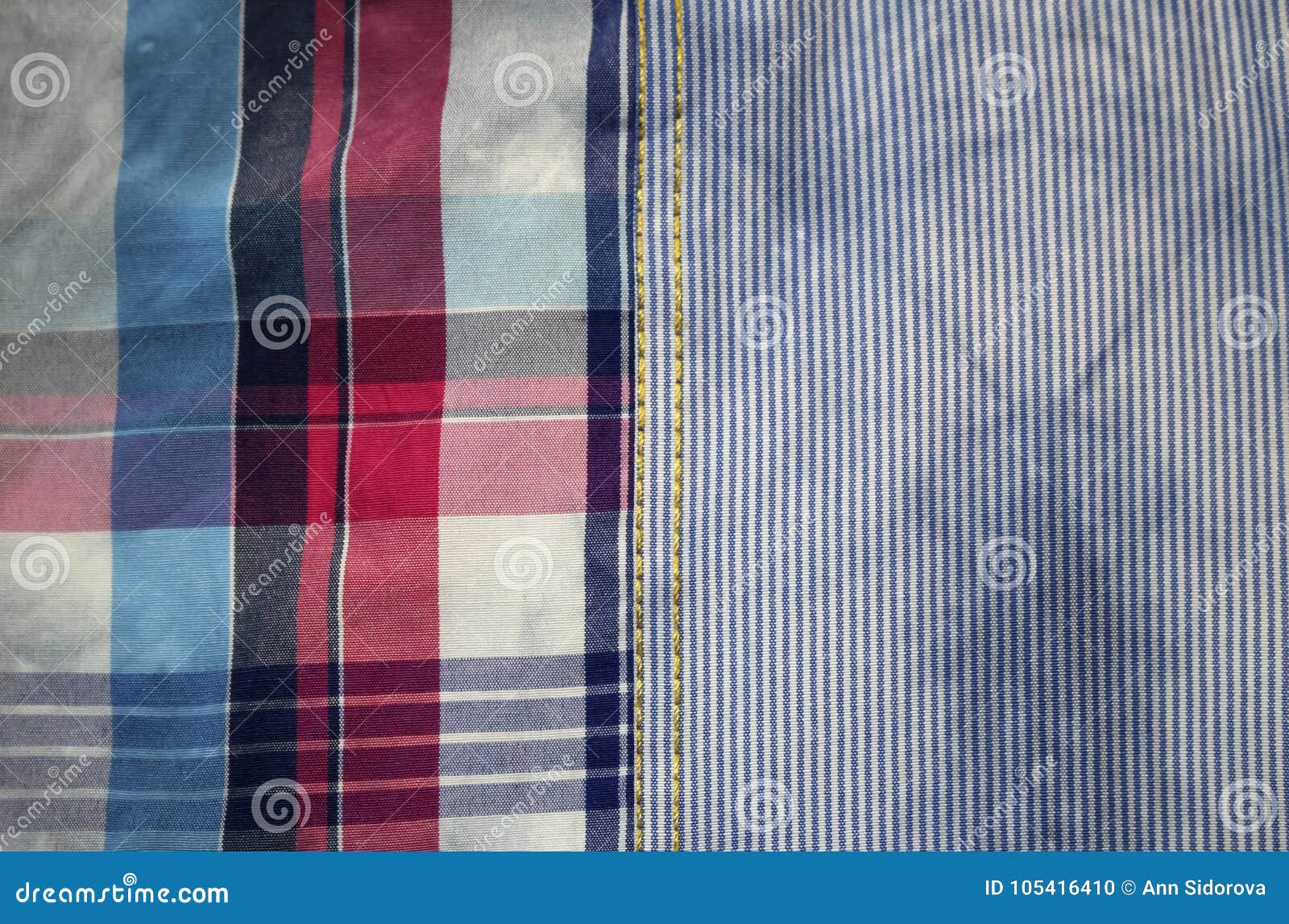 Texture of Two Cross-linked Cotton Fabrics with a Pattern of Tar Stock ...