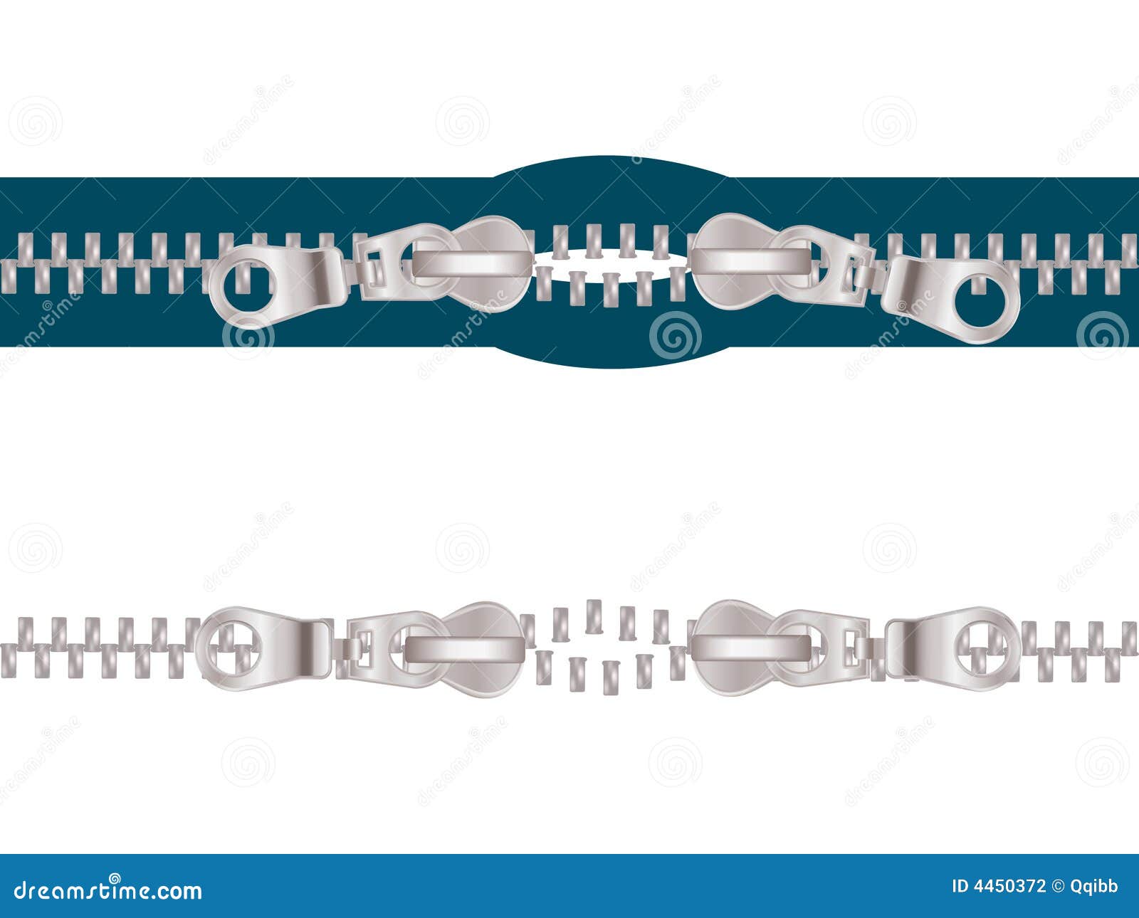 Double zipper stock illustration. Illustration of closed - 4450372