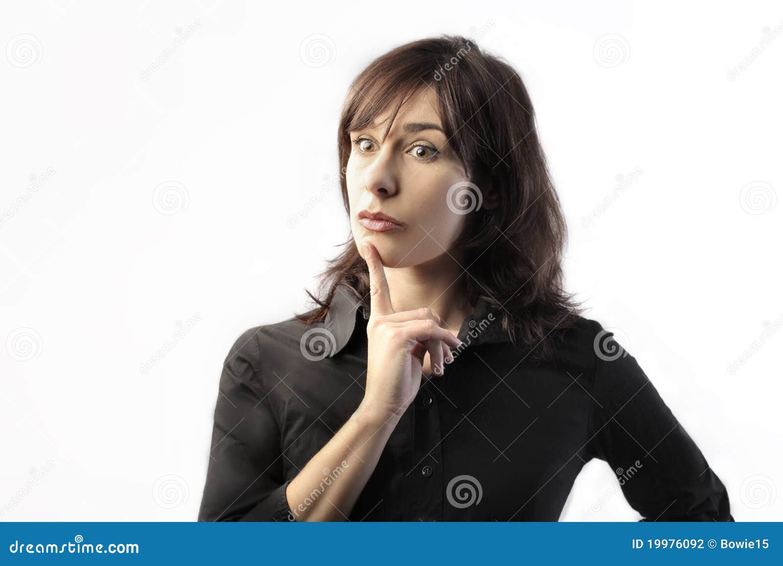 Doubt stock photo. Image of success, woman, young, doubt - 19976092