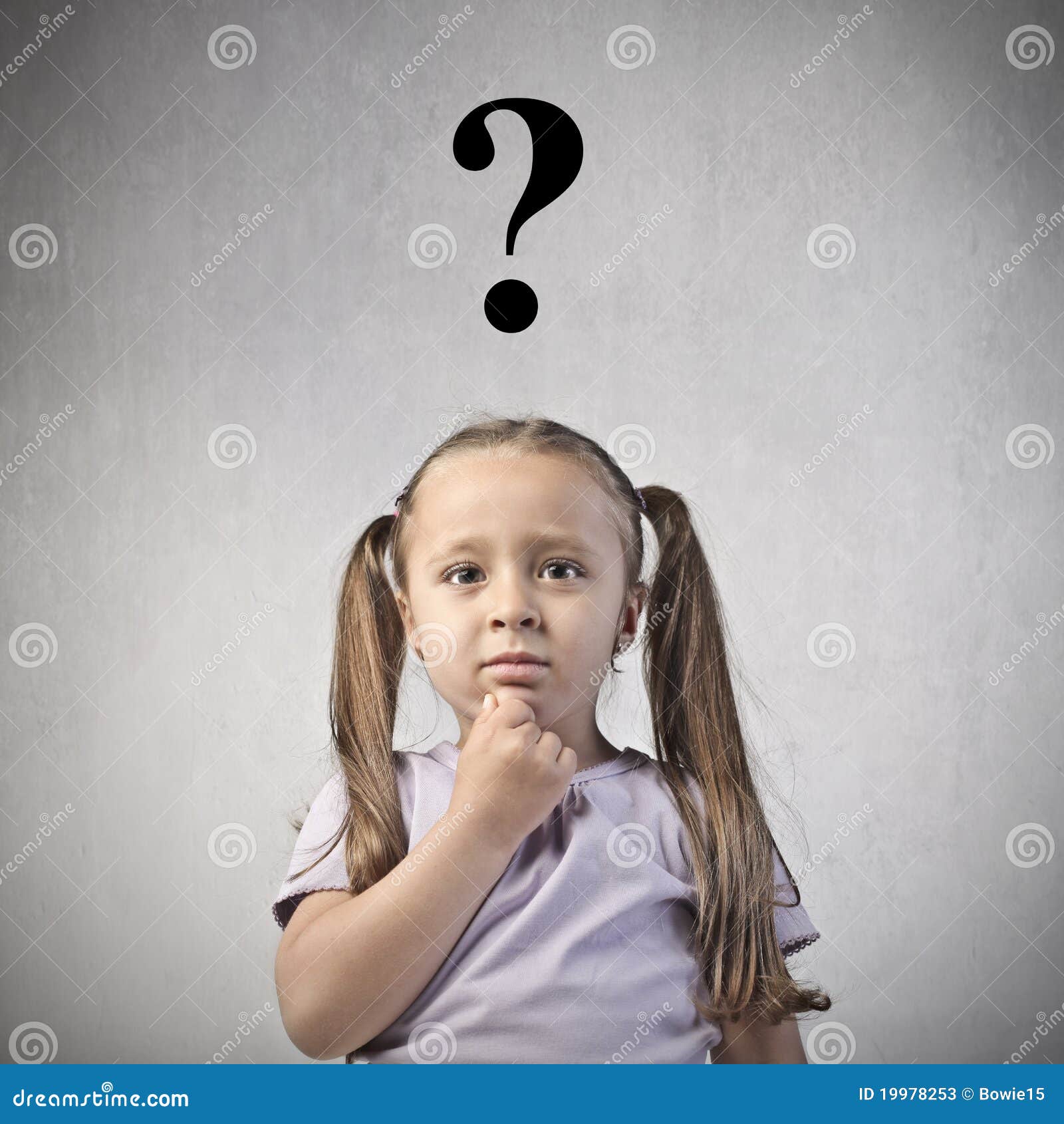 Doubt stock image. Image of point, girl, doubt, symbol - 19978253