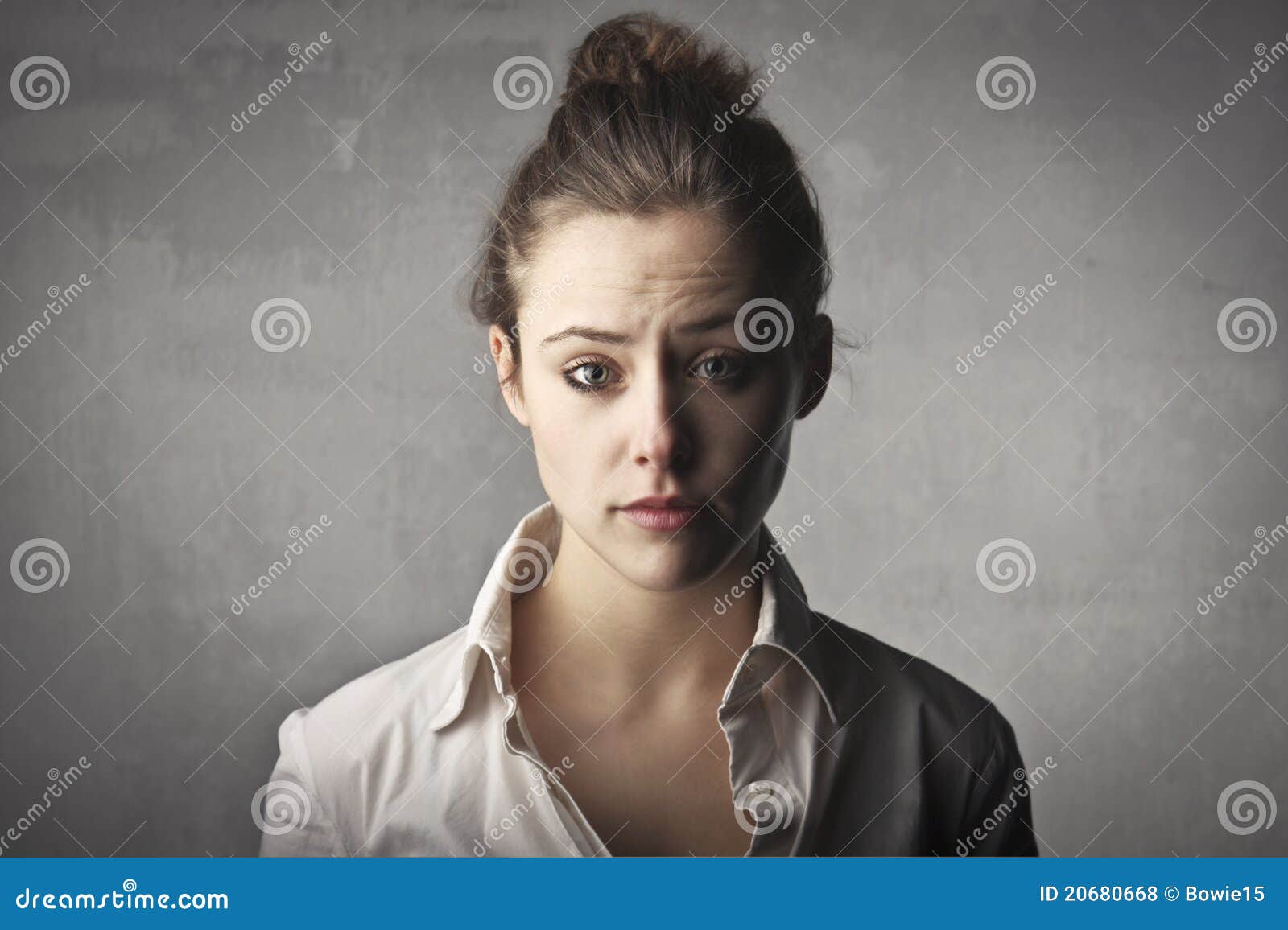 Doubt stock photo. Image of perplexed, young, face, female - 20680668