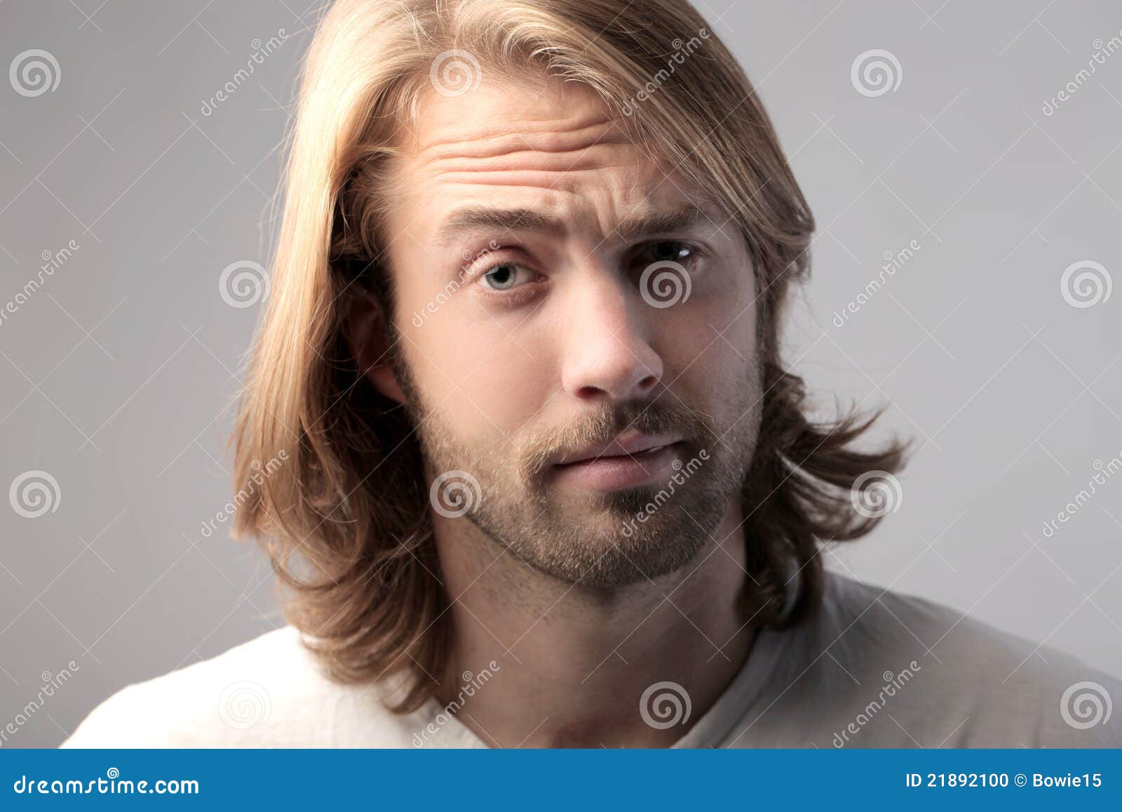 Doubt stock photo. Image of beard, eyebrow, closeup, doubt - 21892100