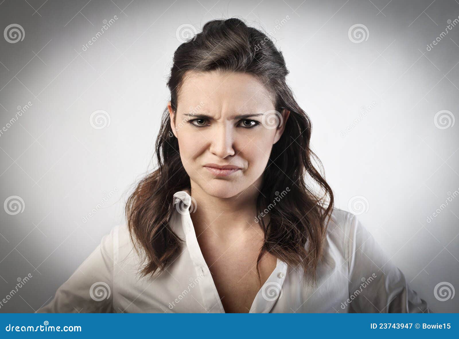 Doubt stock image. Image of girl, expression, brunette - 23743947