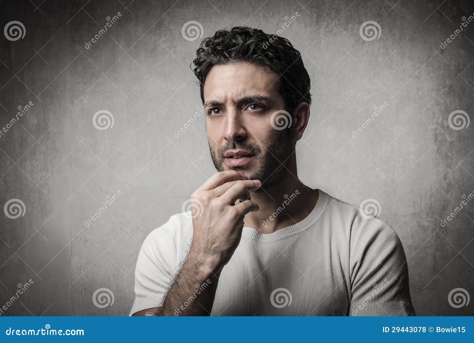 Doubt stock photo. Image of think, face, expression, handsome - 29443078