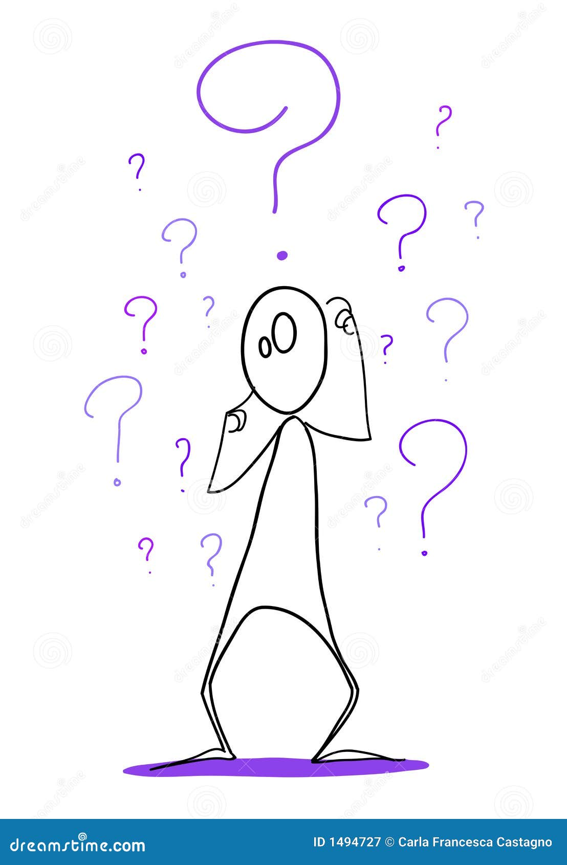 Doubt - clip art stock illustration. Illustration of icon - 1494727