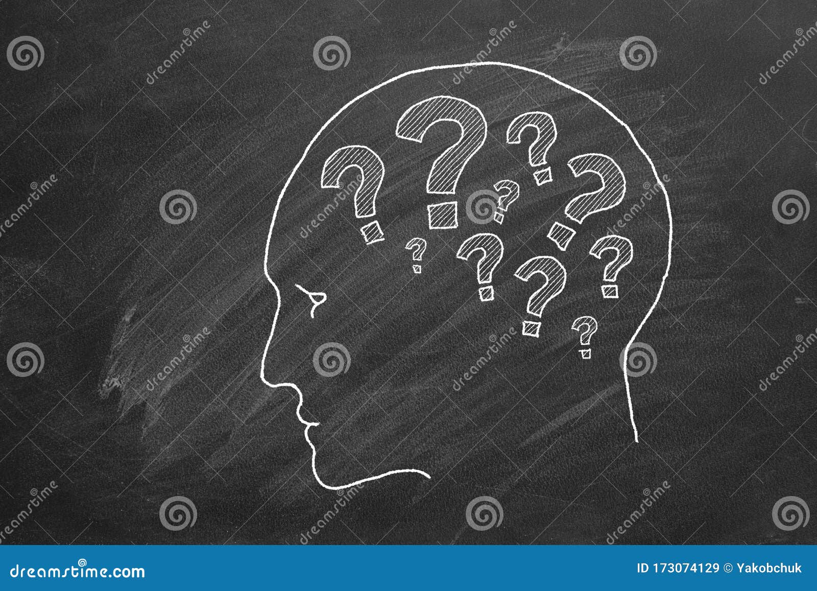 Doubt concept stock image. Image of intelligence, idea - 173074129