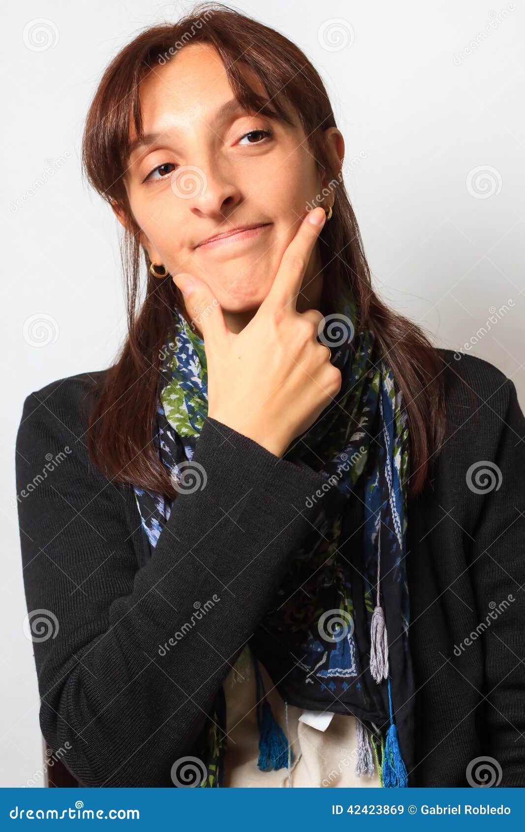 Doubt face stock image. Image of career, confident, caucasian - 42423869