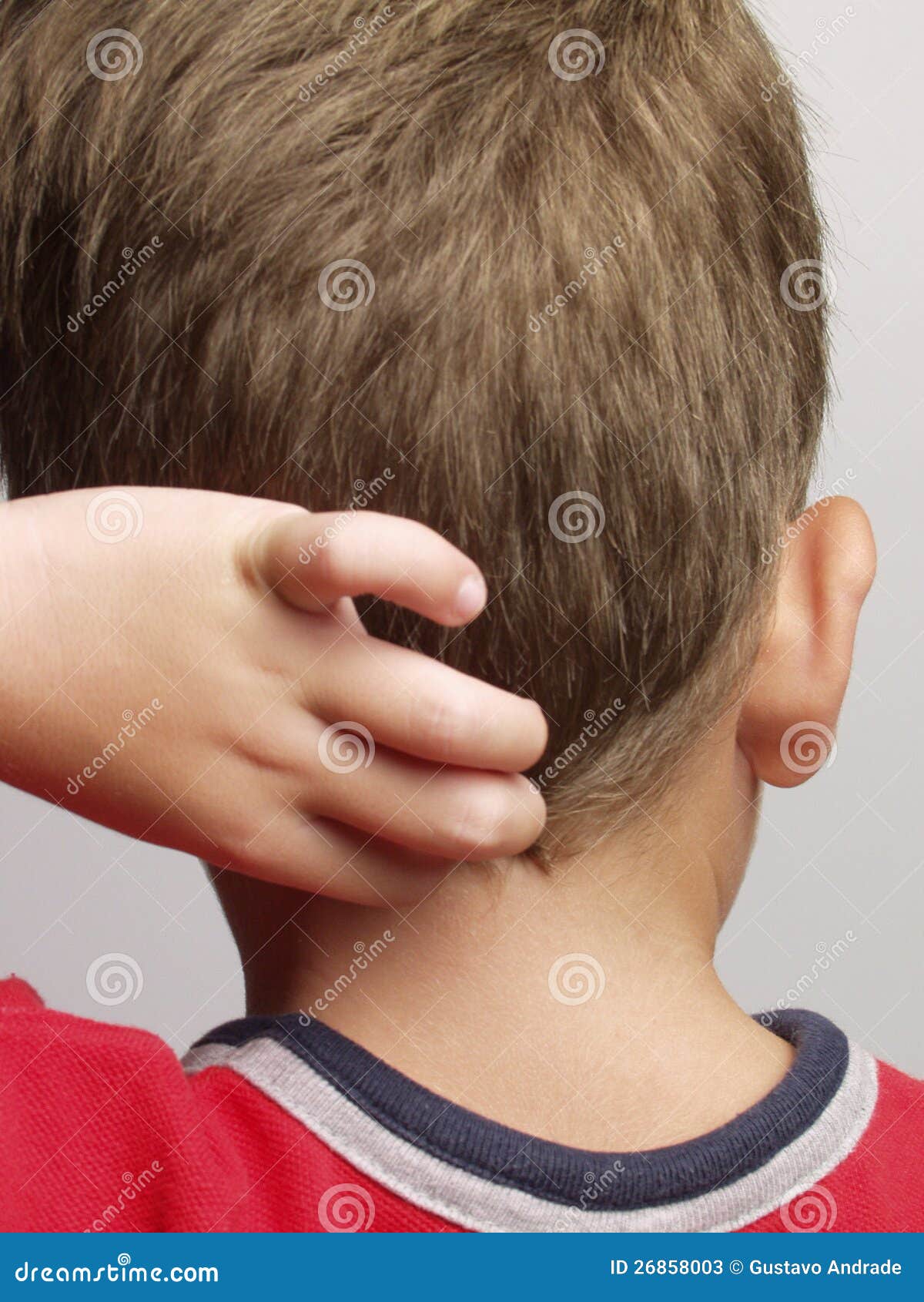 Doubt kid. stock image. Image of watching, problem, male - 26858003