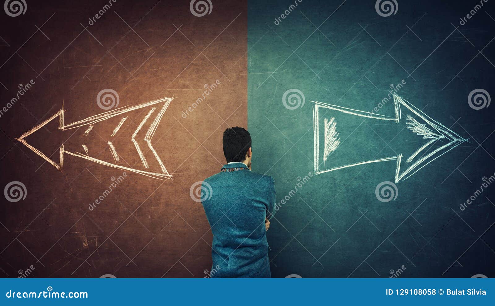 Doubt stock photo. Image of career, rear, blackboard - 129108058
