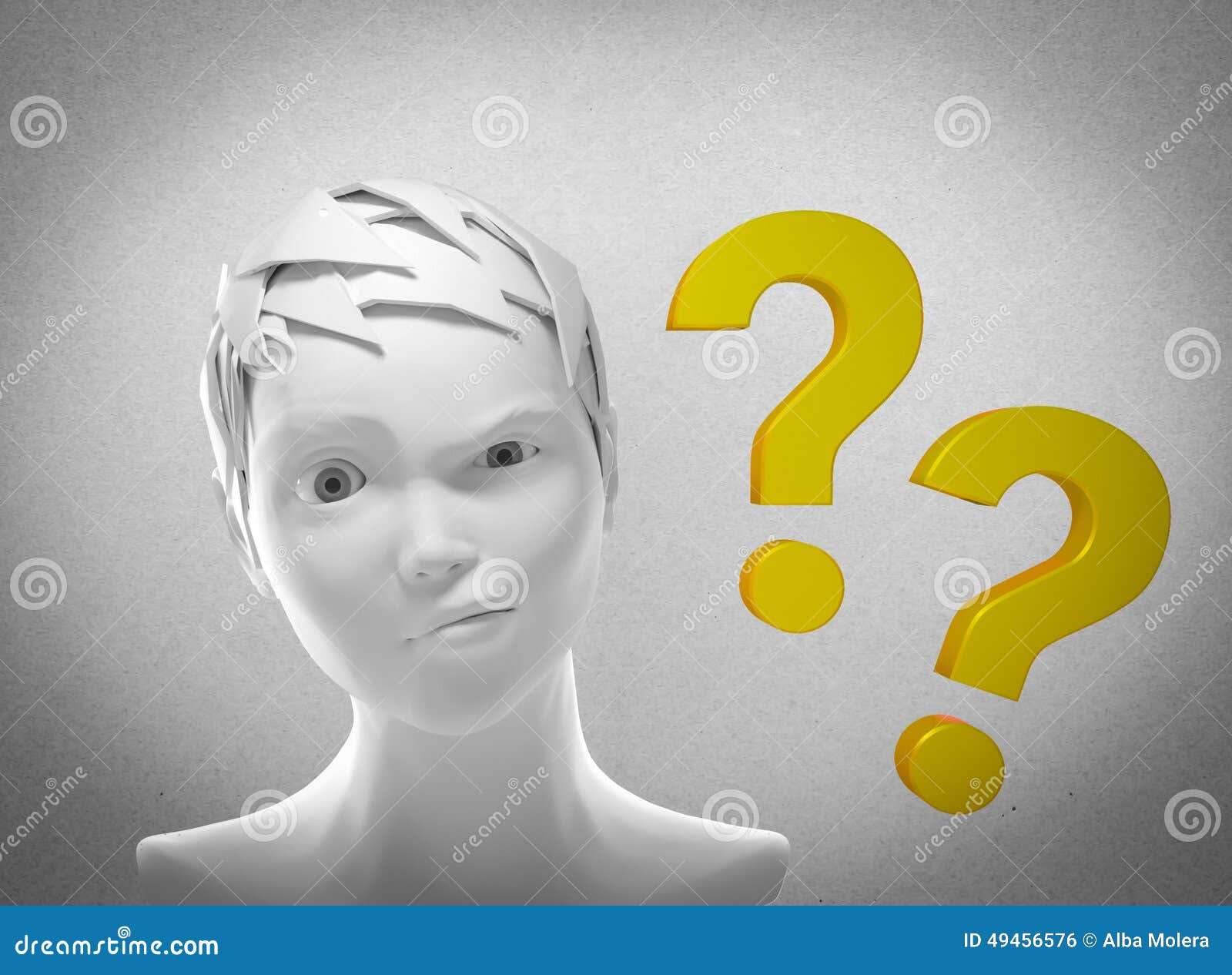 Doubt stock illustration. Illustration of surprise, stupefaction - 49456576