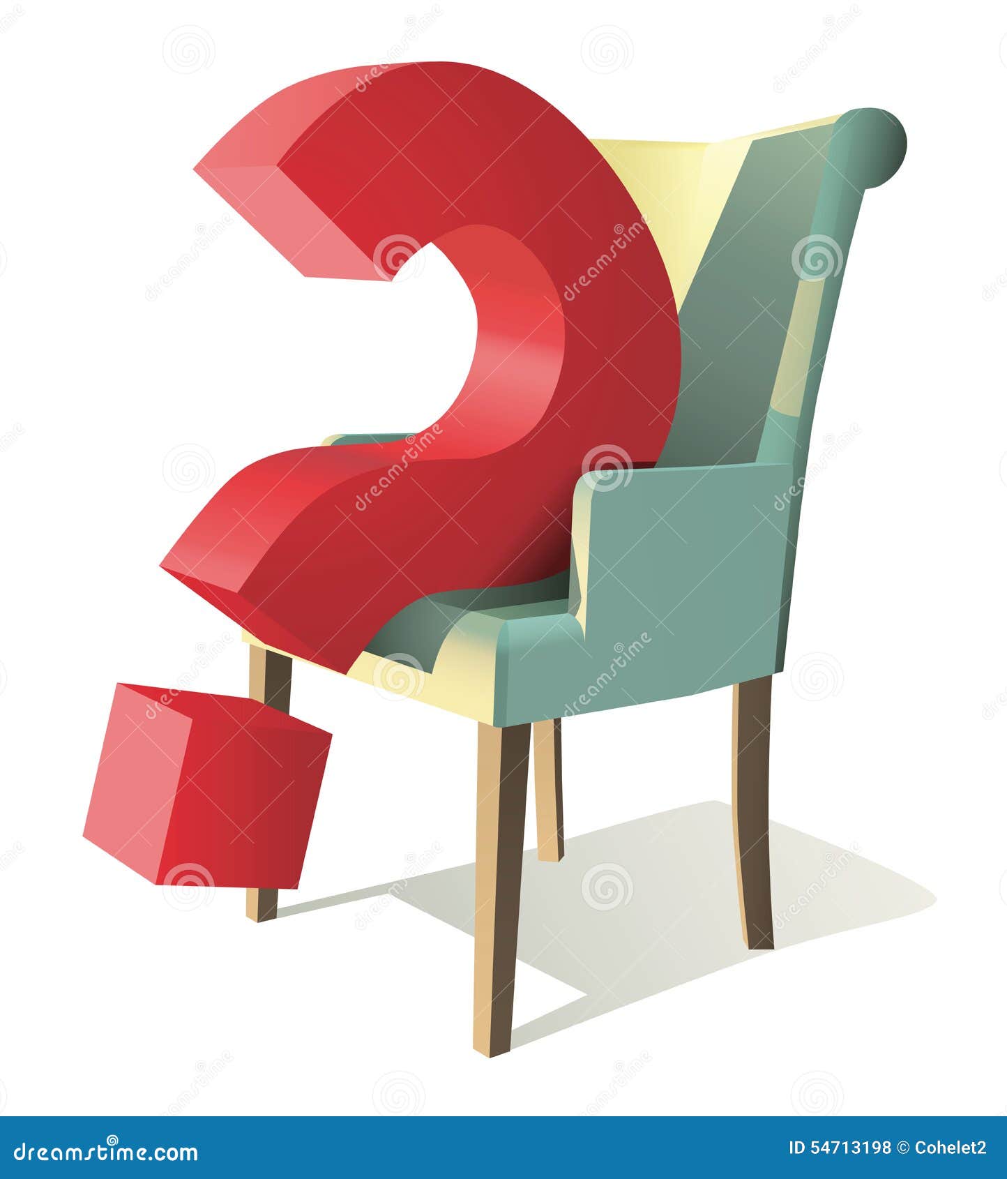 Doubt stock vector. Illustration of suspicion, confusion - 54713198