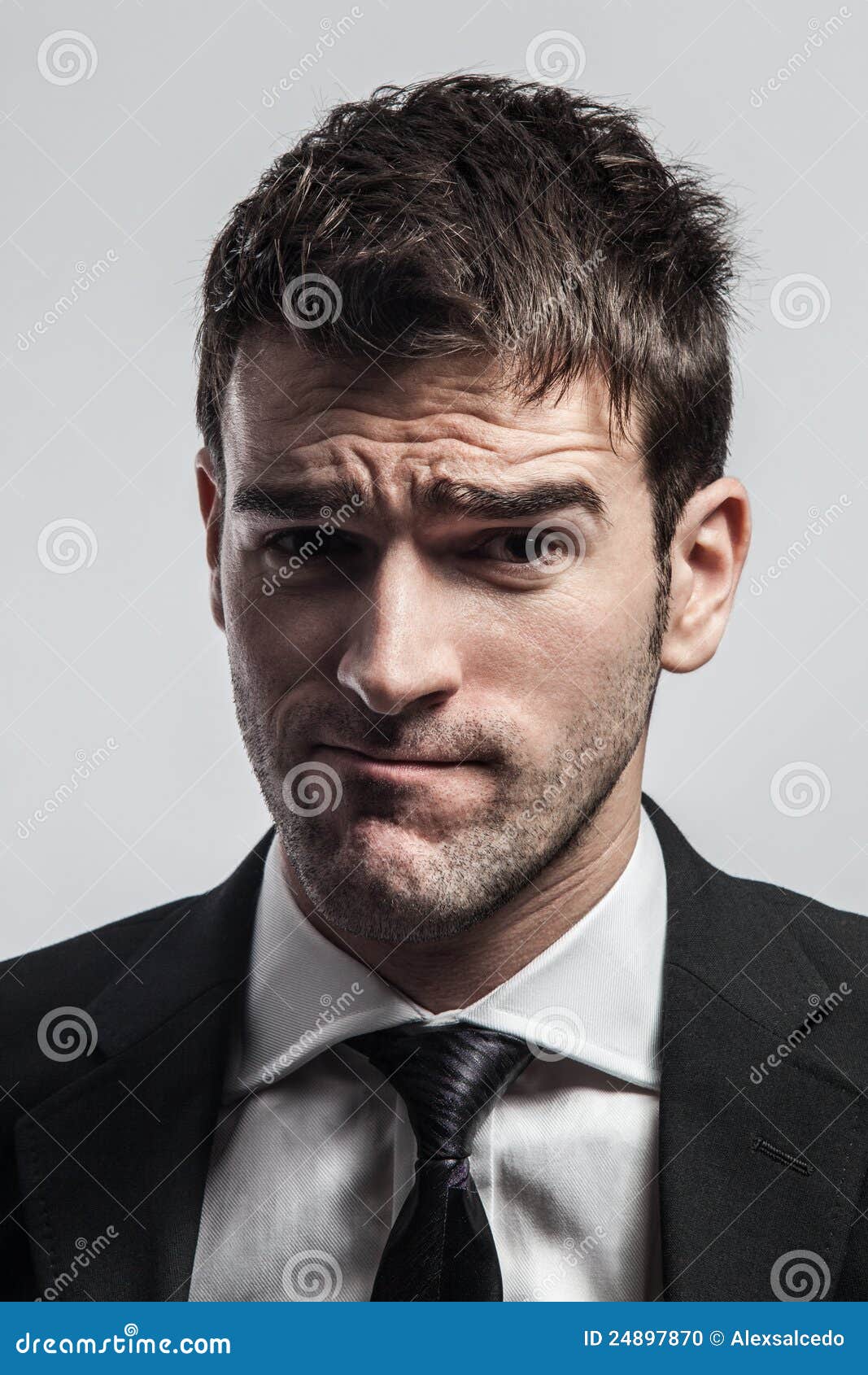 Doubtful stock photo. Image of suite, suspicious, adult - 24897870