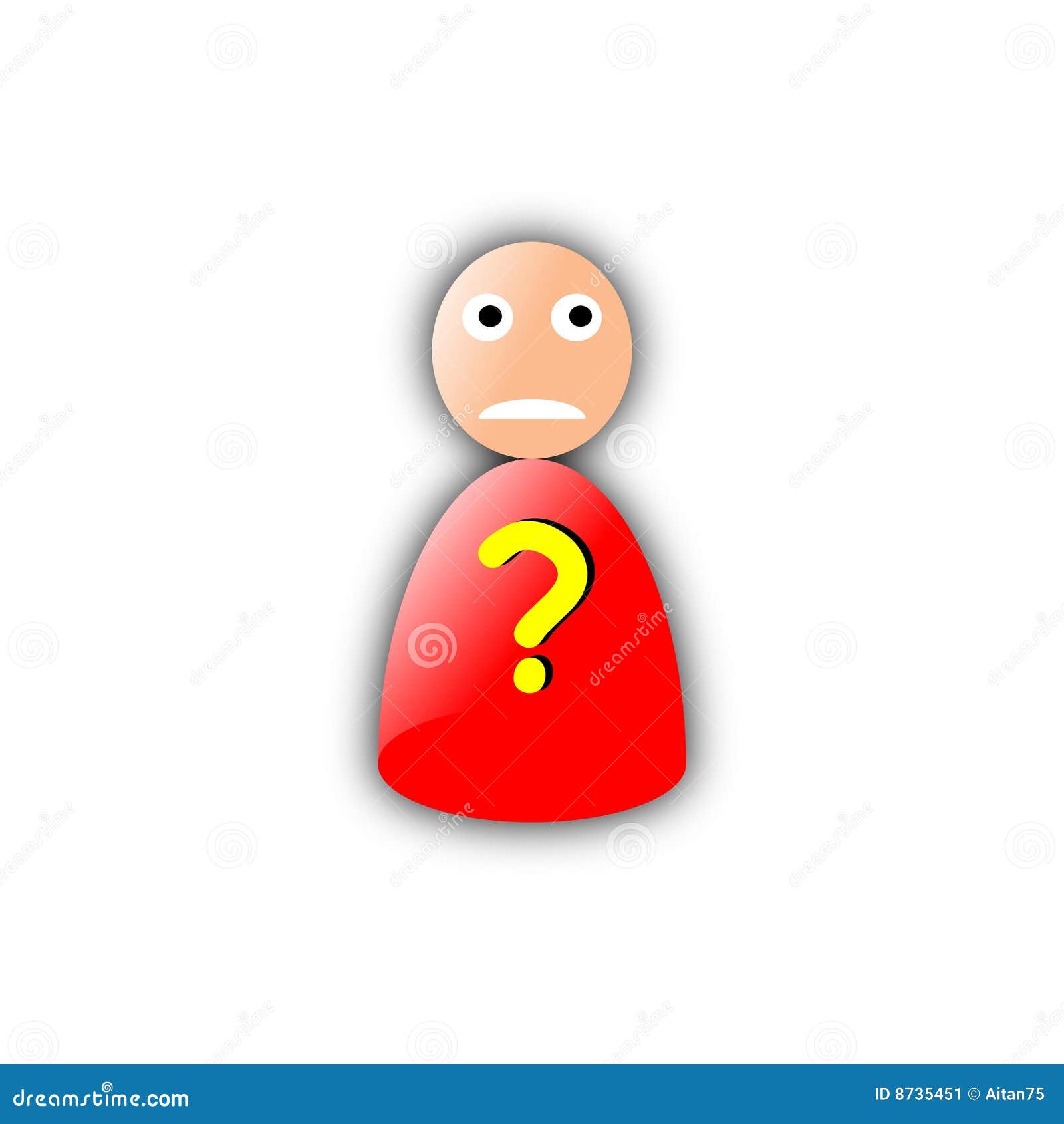 Doubtful stock illustration. Illustration of icon, business - 8735451