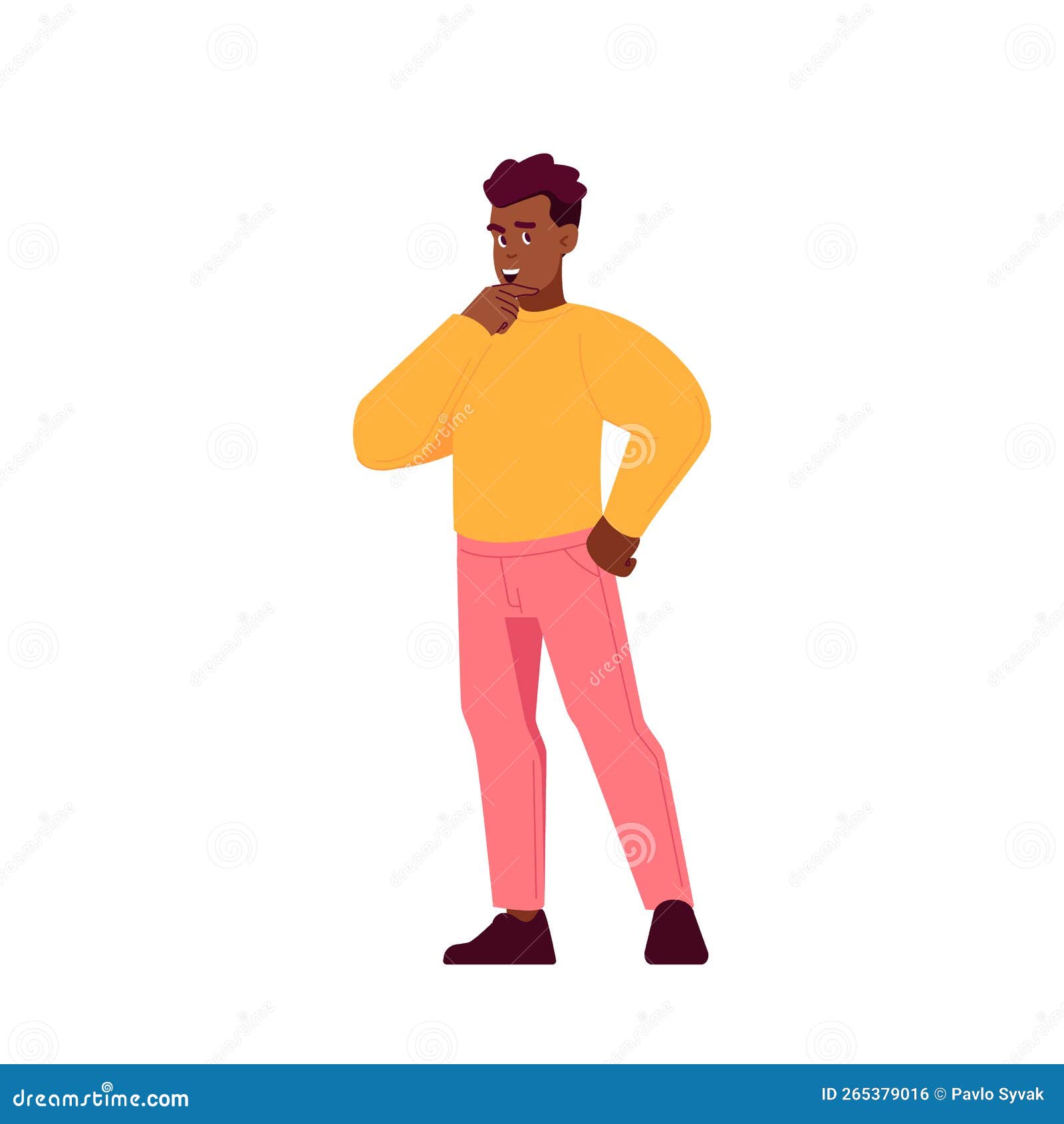 Doubtful Man Thinking, Solve Complicated Task or Choose Right Decision ...